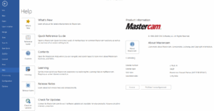 Look up the Mastercam License - 3D Smart Solutions